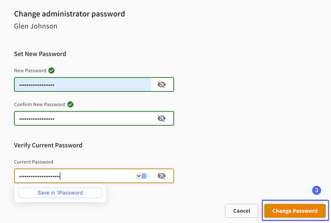 Logging in as an Administrator and recovering or changing your Administrator password